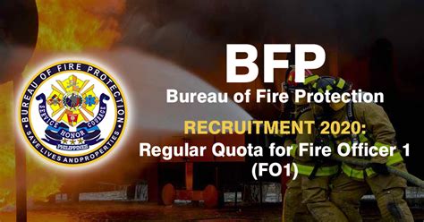 Civil Service Exam Ph Bfp Recruitment 2020 Regular Quota For Fire