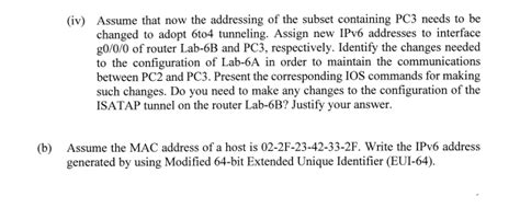 2 A Consider A Hybrid Ipv4 Ipv6 Network As Shown