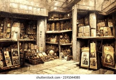 신비한 물건을 파는 골동품 가게 스톡 일러스트 2191044085 Shutterstock