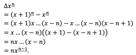 The Finite Calculus Part I Differentiation Tom Rocks Maths