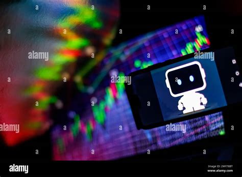 In This Photo Illustration Logo Of Datarobot Is Seen On A Smartphone Against A Screen Displaying