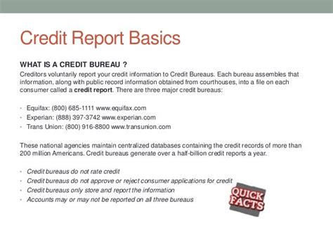 Understanding Your Credit Report