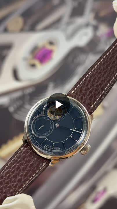 Lederer Lederertimepieces Hautehorlogerie Independentwatchmaking Finewatchmaking Horology