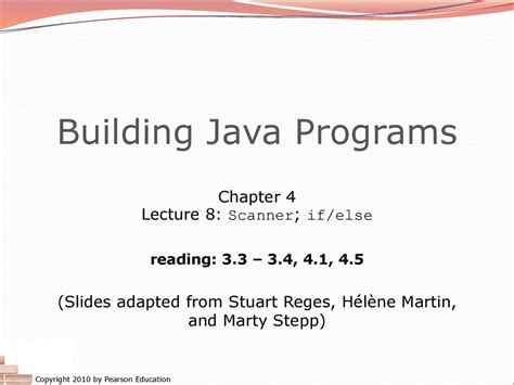 Building Java Programs Ppt Download