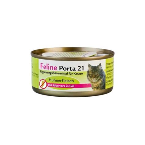 Porta 21 Feline en latas de 90g de pollo y aloe al mejor precio en Mimopets