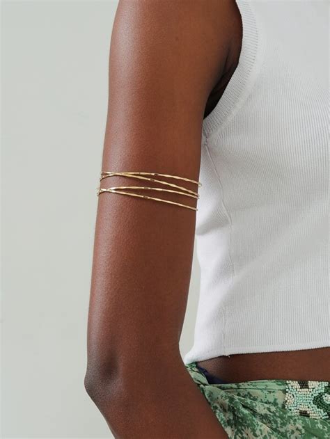 Minimalist Layered Arm Cuff Shein Uk