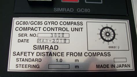 Simrad Gc80 Gc85 System Gyrocompass Skibselektro