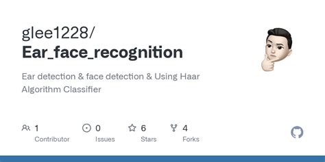 Github Glee1228earfacerecognition Ear Detection And Face Detection