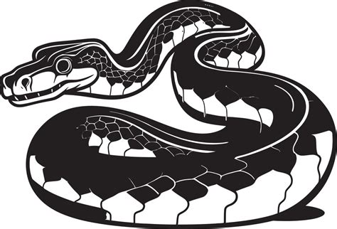 Graceful Constriction A Detailed Artistic Representation Of A Pythons Elegant Form Premium Ai