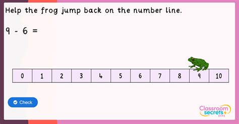 Free EYFS Subtracting Using Two Single Digit Numbers Counting Back IWB Activity Classroom
