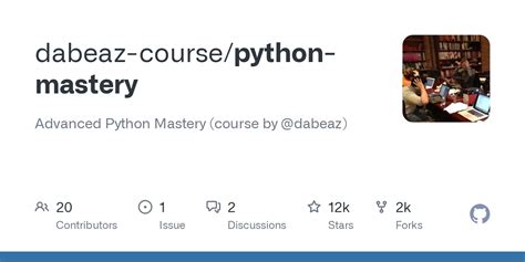 Github Dabeaz Coursepython Mastery Advanced Python Mastery Course By Dabeaz