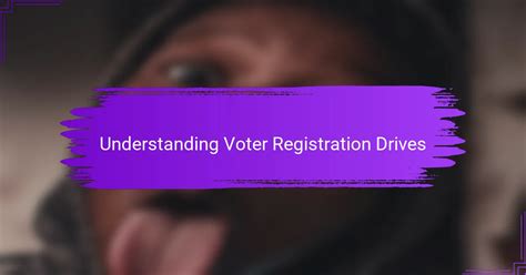 This Is How I Promote Voter Registration Drives