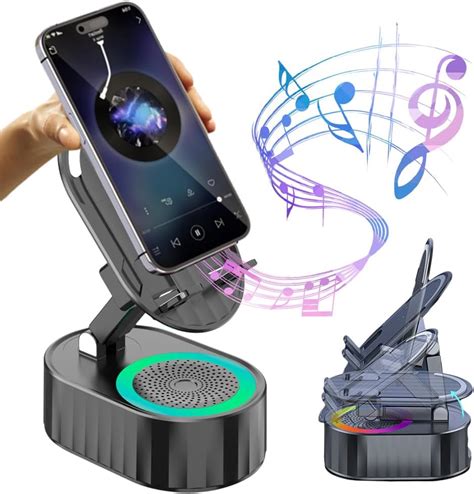 Wireless Induction Audio Bluetooth Speaker 5 In 1 Phone Holder 2025 New Induction