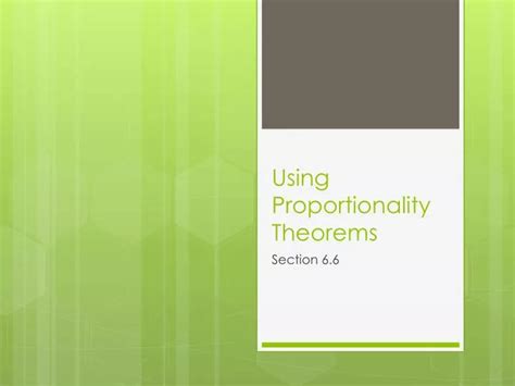 PPT Using Proportionality Theorems PowerPoint Presentation Free Download ID 2590779
