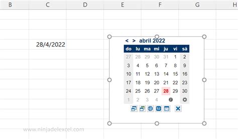como insertar un calendario en excel siempre excel riset riset