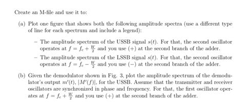 Exercise 4 Single Sideband Generation Weavers