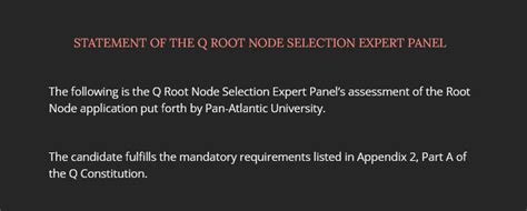 Root Node Candidate Assessment 13 Rqblockchain