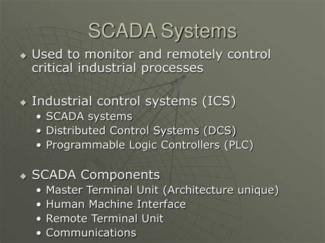 PPT SCADA Security PowerPoint Presentation Free Download ID