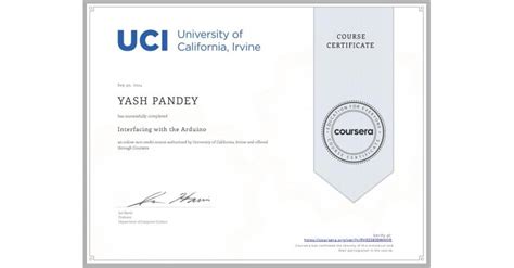 Yash Pandey On Linkedin Completion Certificate For Interfacing With