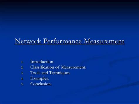 Ppt Network Performance Measurement Powerpoint Presentation Free Download Id 885473