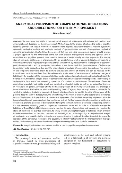 Pdf Analytical Provision Of Computational Operations And Directions