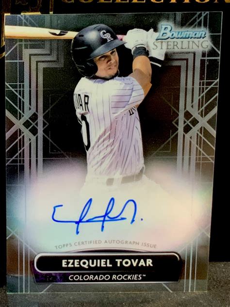 2022 Bowman Sterling Ezequiel Tovar Prospect Auto Autograph Pa Et