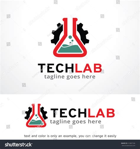 Tech Lab Logo Template Design Vector Stock Vector Royalty Free 613807166 Shutterstock