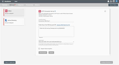HiBob RSA Key Integration In Hire2Retire For Secure Data Transfer