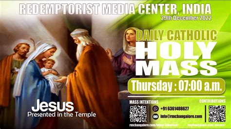 Catholic Holy Mass Thursday 29 December 2022 Youtube