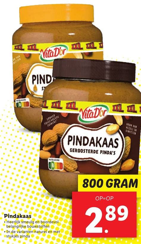 Pindakaas 800g Aanbieding Bij Lidl
