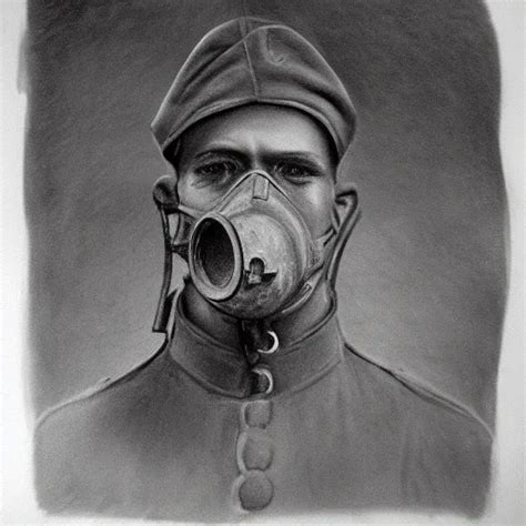 Ww1 Gas Mask Drawing