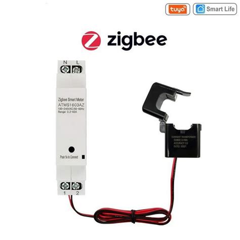 Energy Meter Smart Zigbee Zigbee Energy Meter App Control Current Transformer Din Rail Home