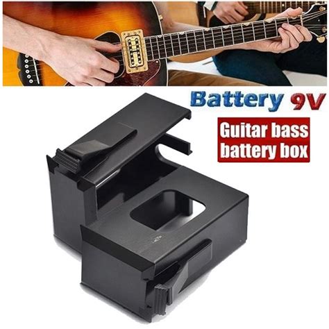 Jual Casing Penyangga Box Holder Battery 9V Pickup Guitar Akustik Tempat Rumah Case Baterai 9