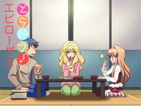 Aisaka Taiga Takasu Ryuuji And Takasu Yasuko Toradora Drawn By