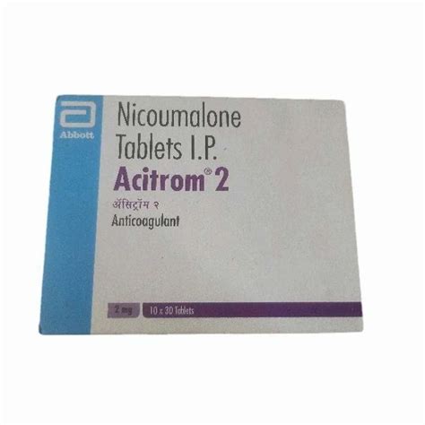 Acitrom 2 Tablet At Rs 365 Piece In Vadodara Id 2852205524855
