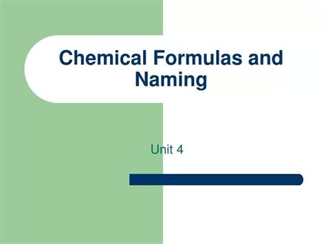 PPT Chemical Formulas And Naming PowerPoint Presentation Free Download ID 339739