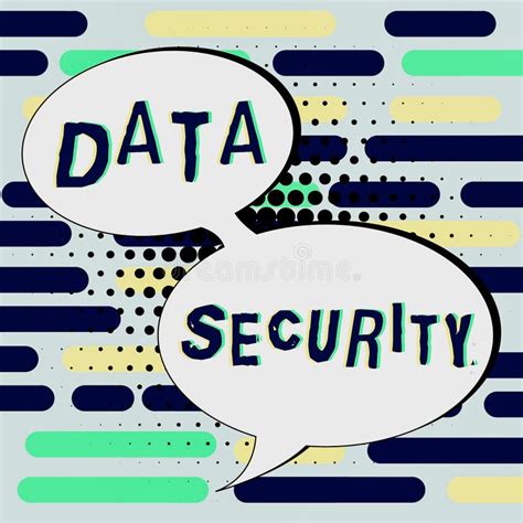 sign displaying data security concept meaning protected important personal data from