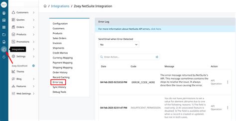 Netsuite Error Log And Troubleshooting