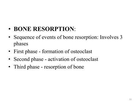 Bone Resorption Pattern Pptx