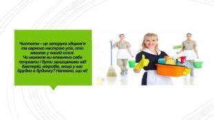 Презентація Мийні засоби та інструменти для прибирання житла Гігієна