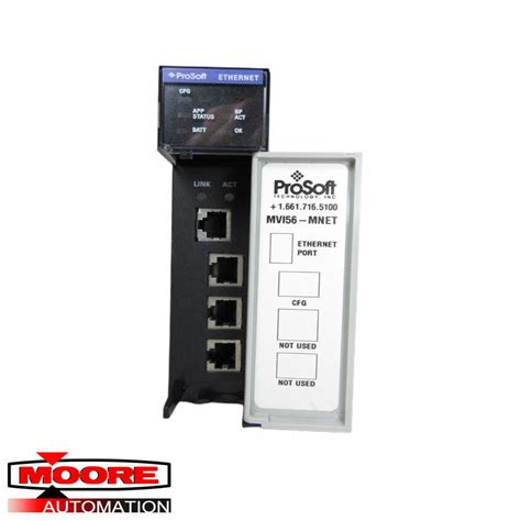 Prosoft MVI MNET TCP IP Interface Module Manufacturer Prosoft MVI MNET TCP IP Interface