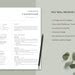Creative Resume Template Word CV Template Minimal Modern Etsy