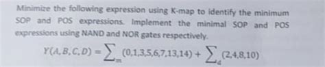 solved minimize the following expression using x map to