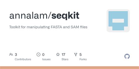 GitHub Annalam Seqkit Toolkit For Manipulating FASTA And SAM Files