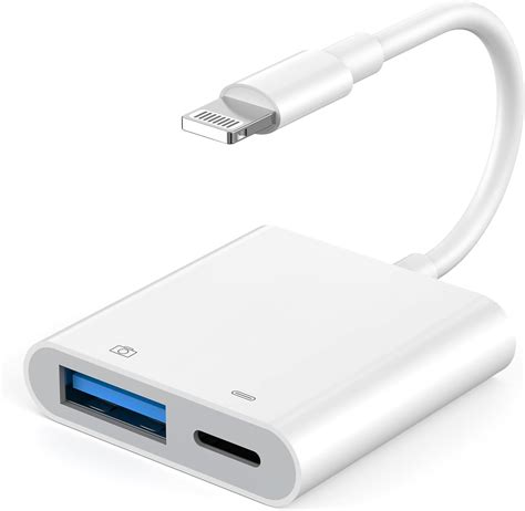 Amazon.com: Apple MFi Certified Lightning to USB Camera Adapter for ...