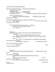 FloatingArrayQueue Pdf Import Java Util NoSuchElementException Public