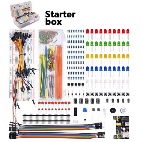 Bosisa Complete Starter Kit For Breadboard With 830 Connection Points Power Module