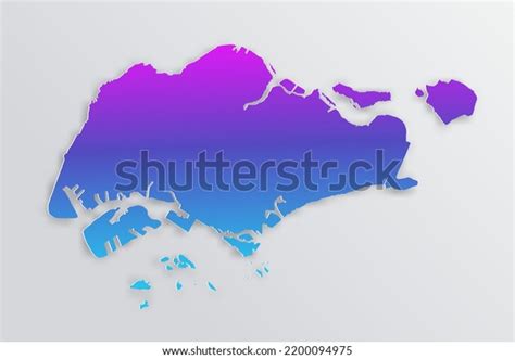 Singapore Map World Map International Vector Stock Vector Royalty Free