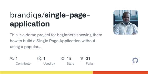 GitHub Brandiqa Single Page Application This Is A Demo Project For