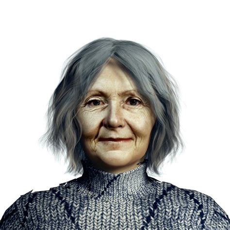 Old Women 3d Rigged Model Ready For Animation